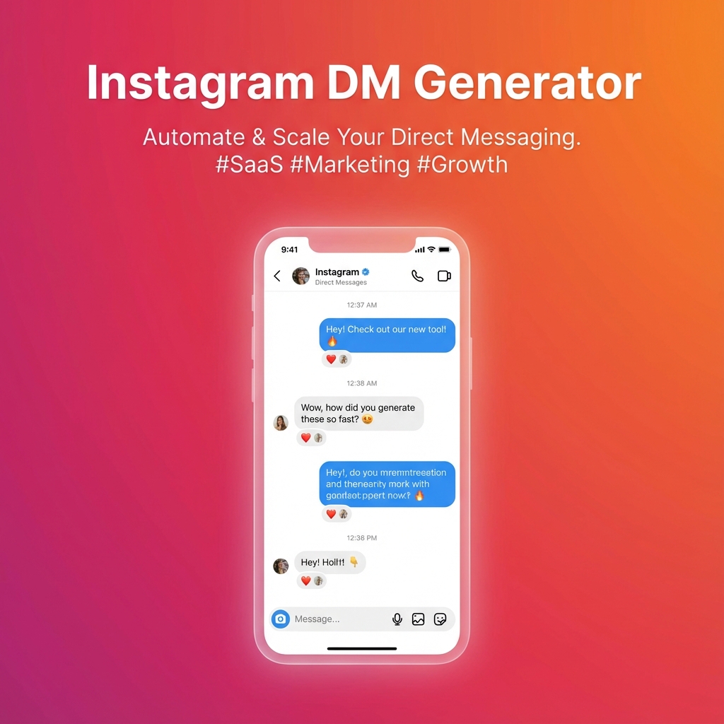 Instagram DM Generator | Fake Messages with Reactions